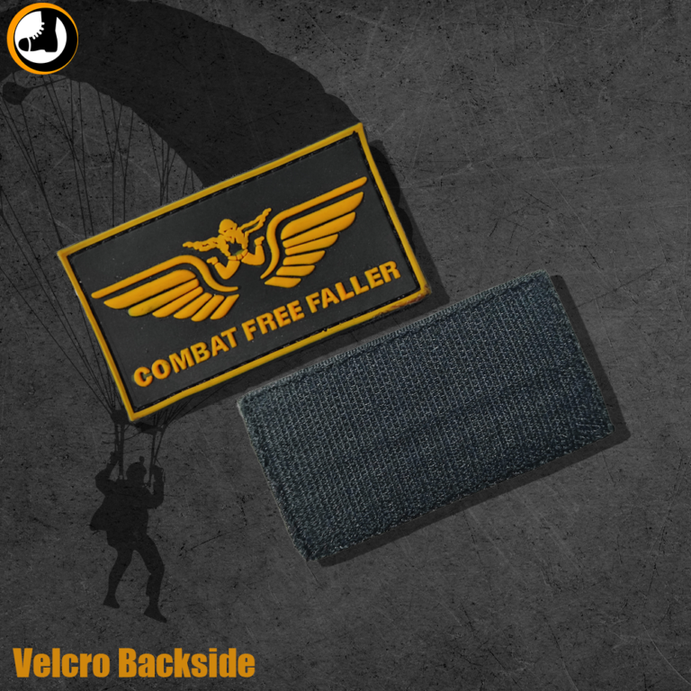 Rubber Combat Free Faller Badge (Size - 8cm X 4.5cm) - Online Army Store