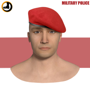 Military Police Beret Cap (Red) - Online Army Store